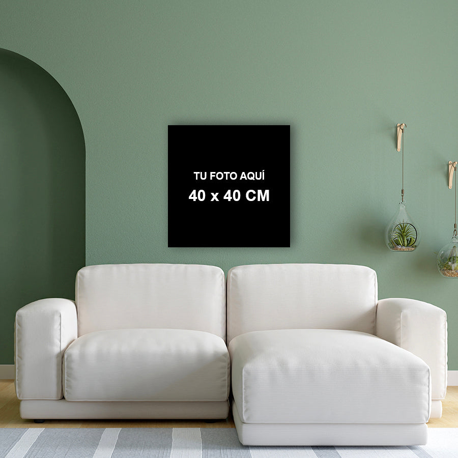 Cuadro con tu foto 40 x 40 cm